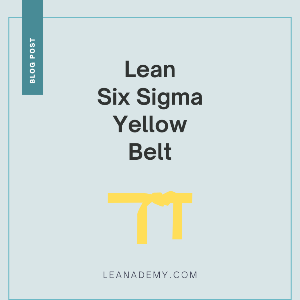 Lean Six Sigma Yellow Belt